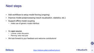 DSD-INT 2020 BlueEarth Engine - hydroMT - model builder framework | PPT