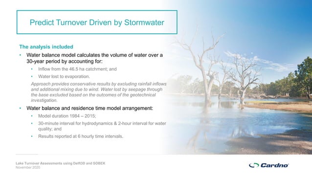 DSD-INT 2020 Lake Turnover Assessments using Delft3D and SOBEK - van ...