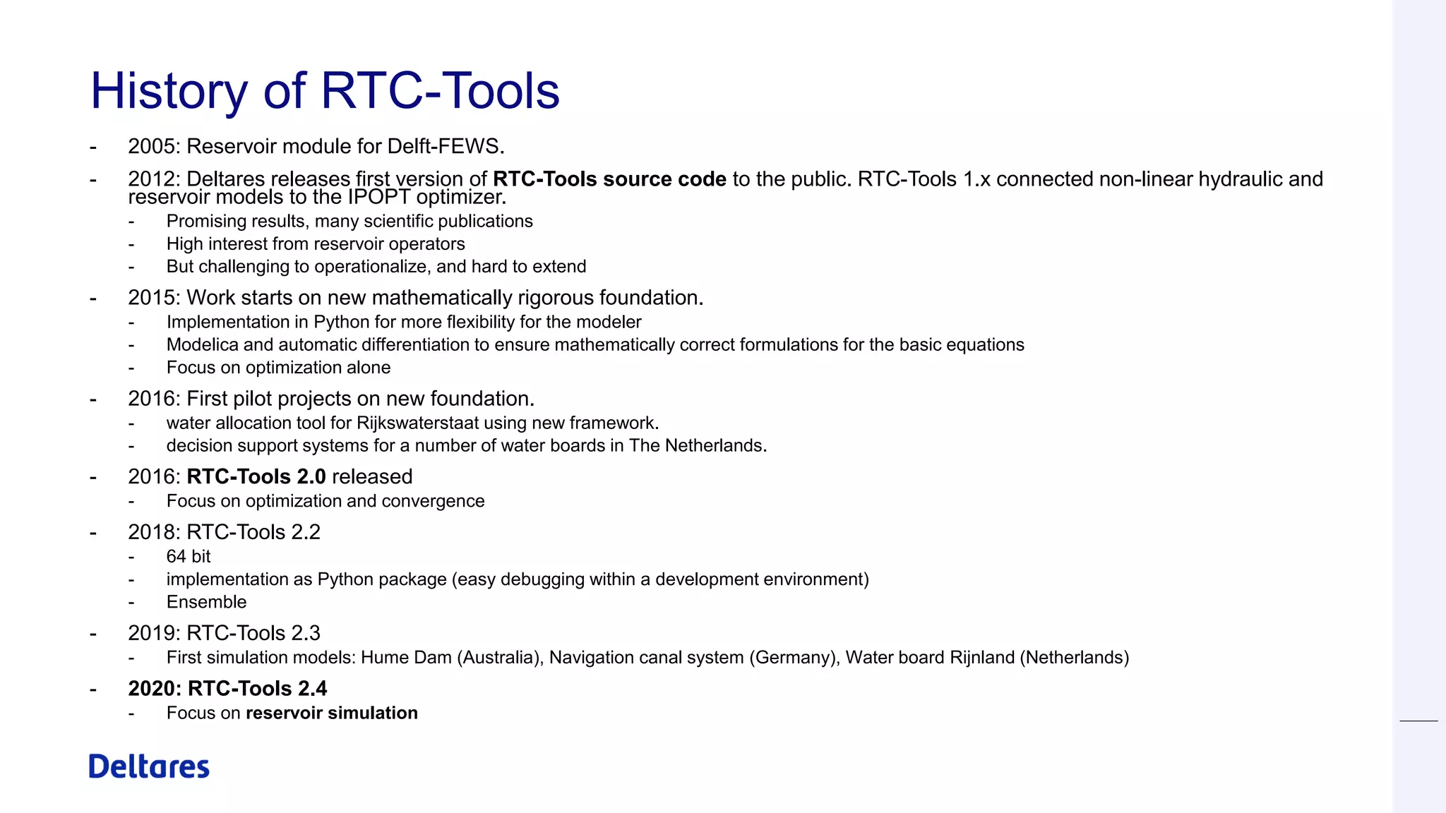 DSD-INT 2020 Simulation with RTC | PPT