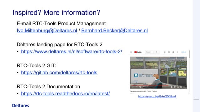 DSD-INT 2020 Simulation with RTC | PPT