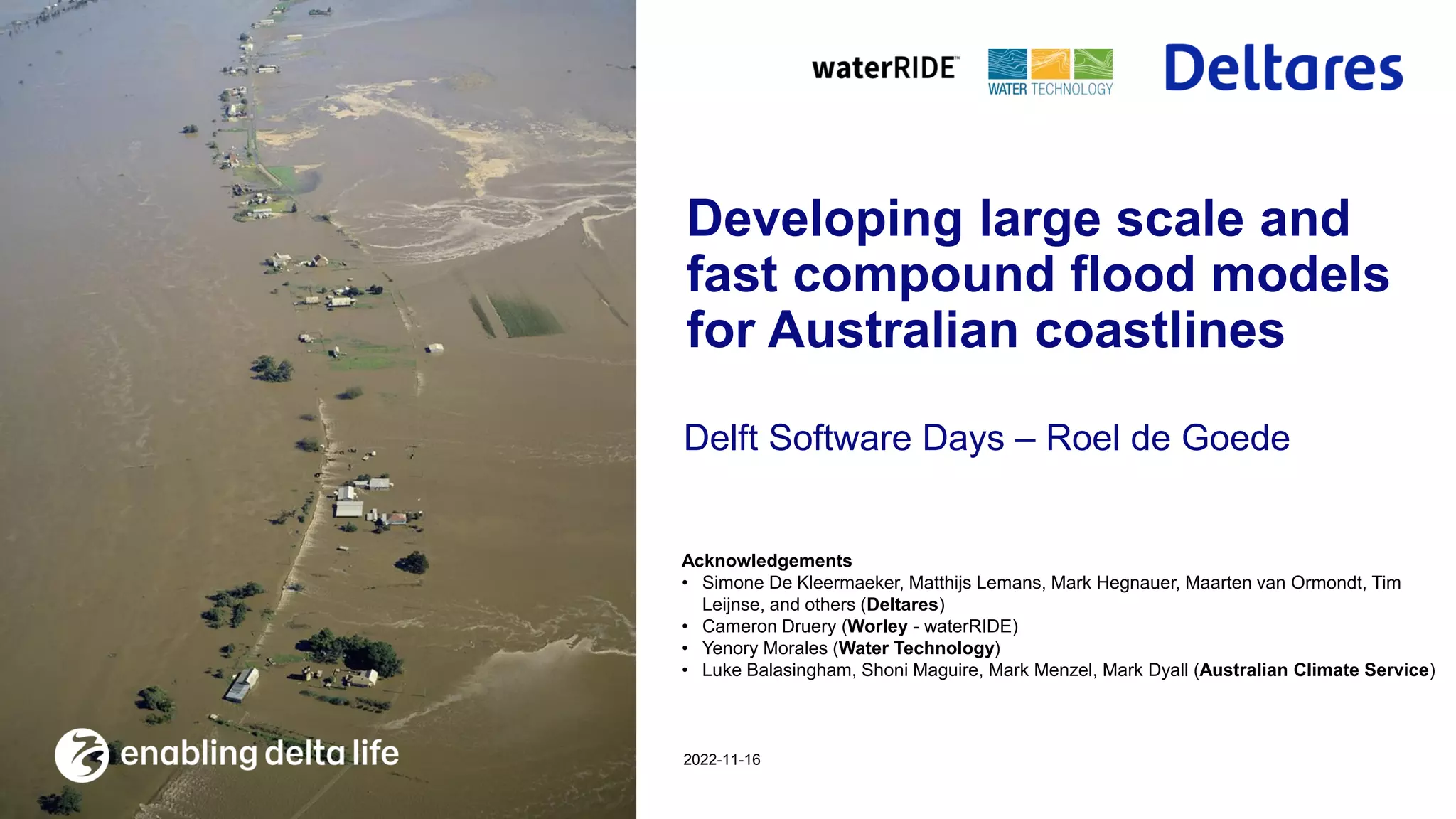 DSD-INT 2022 Developing large scale and fast compound flood models for ...