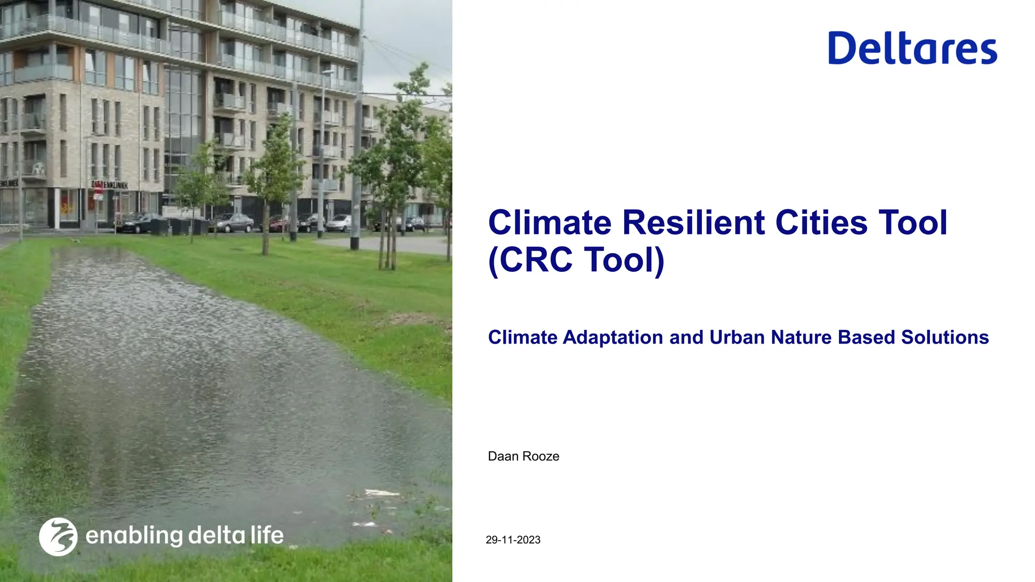 DSD-INT 2023 Demo Climate Resilient Cities Tool (CRC Tool) - Rooze | PPT