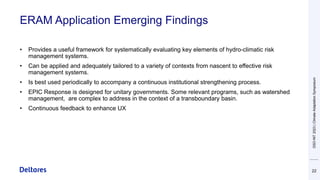 DSD-INT 2023 Demo EPIC Response Assessment Methodology (ERAM) - Couvin ...