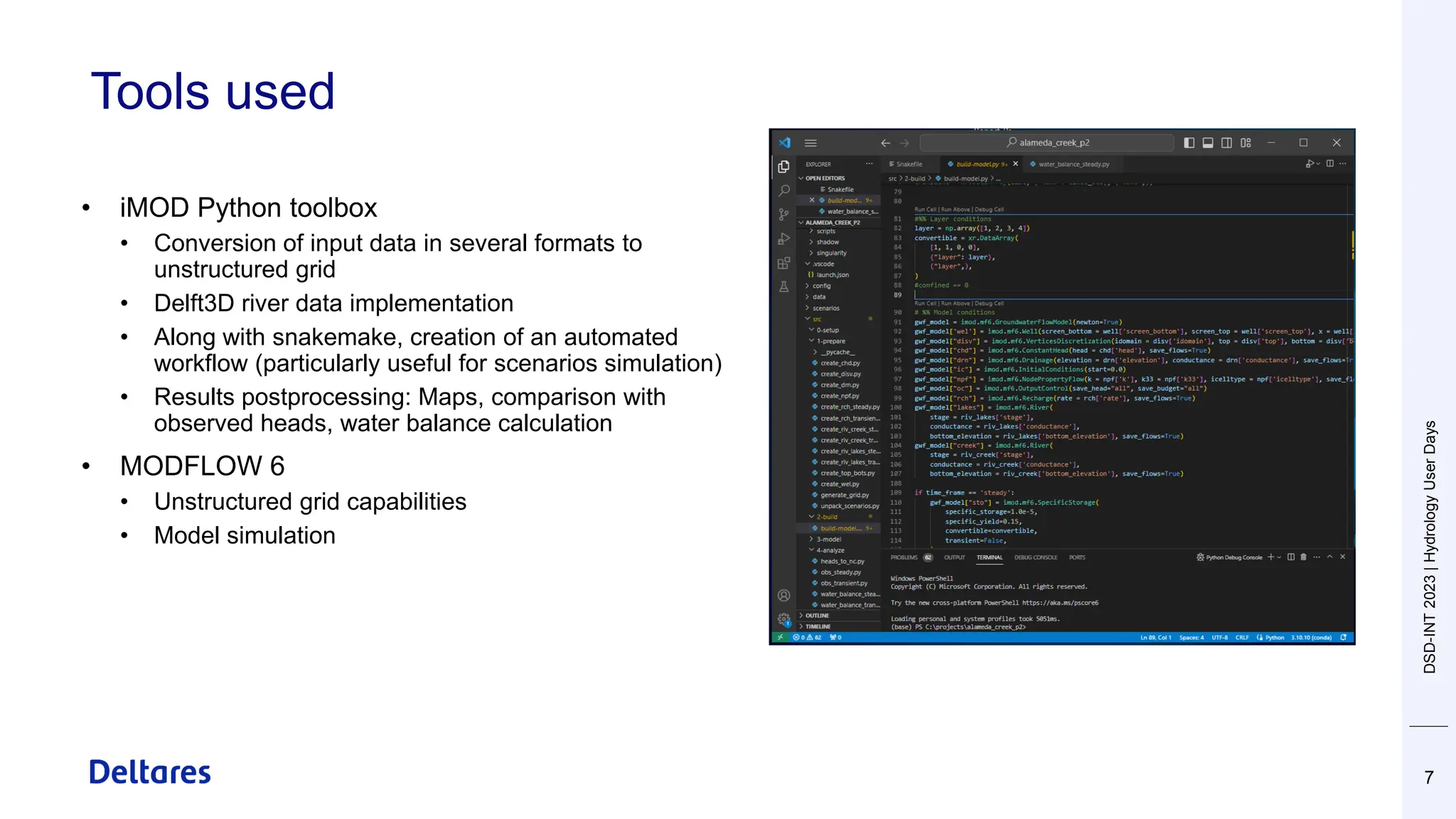 DSD-INT 2023 Example of unstructured MODFLOW 6 modelling in California - Romero | PPT
