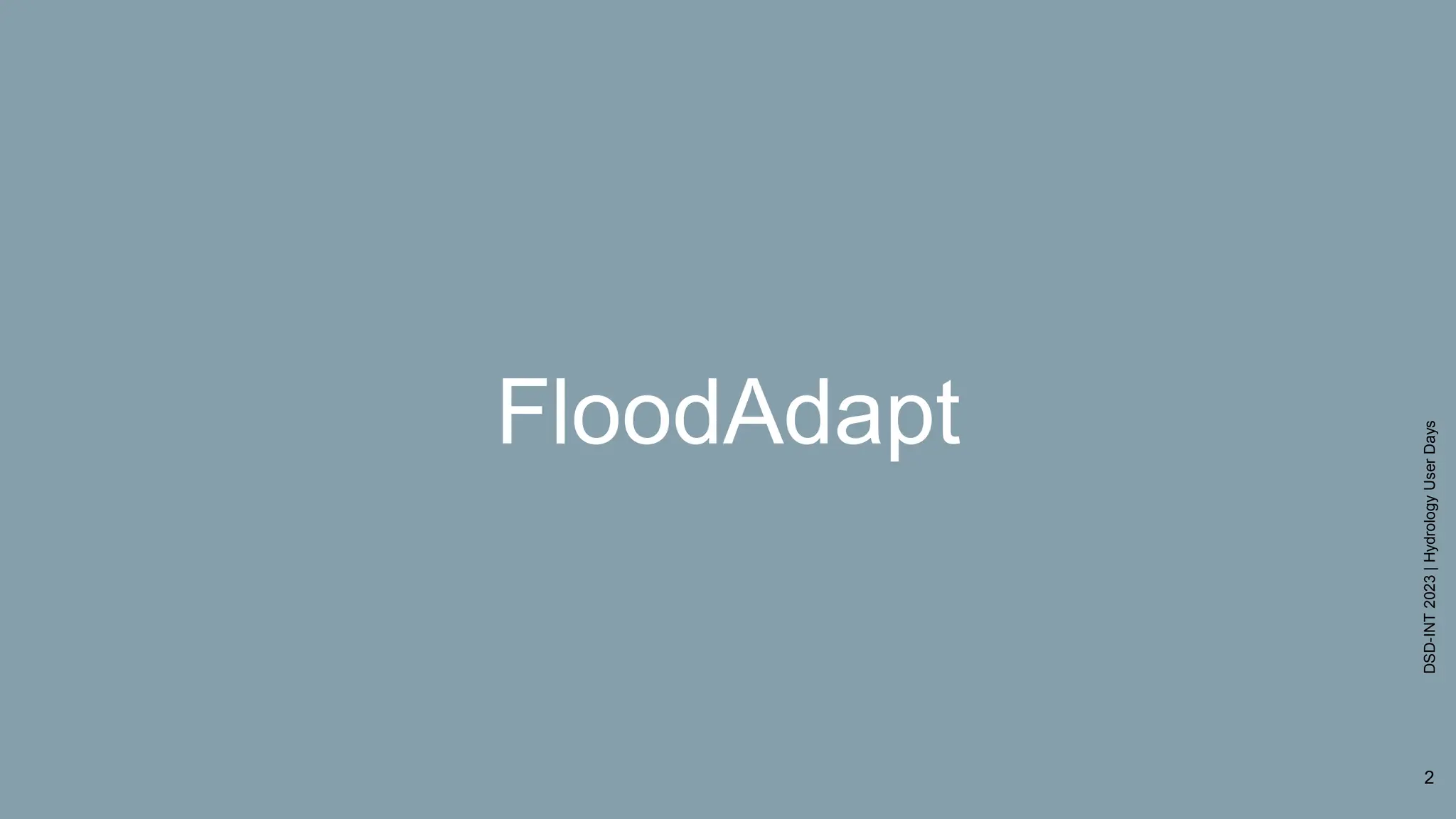 DSD-INT 2023 FloodAdapt for Interactive decision making - Roscoe | PDF