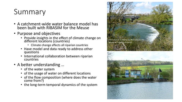 DSD-INT 2023 Low river discharge in the Meuse - a catchment-wide water ...