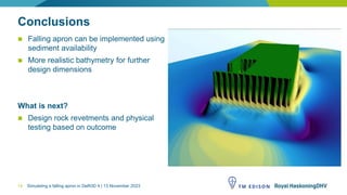 DSD-INT 2023 Simulating a falling apron in Delft3D 4 - Engineering Practice - Princess Elizabeth ...