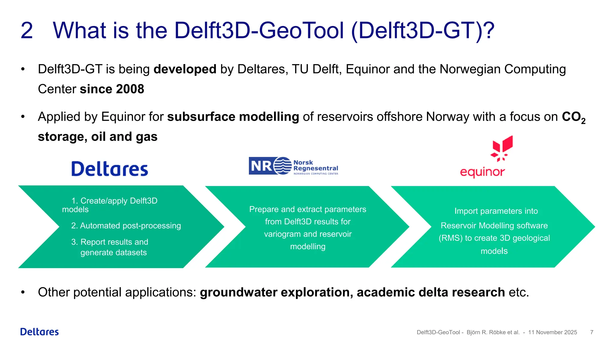 DSD-INT 2025 Delft3D-GeoTool - an interface for long-term numerical ...