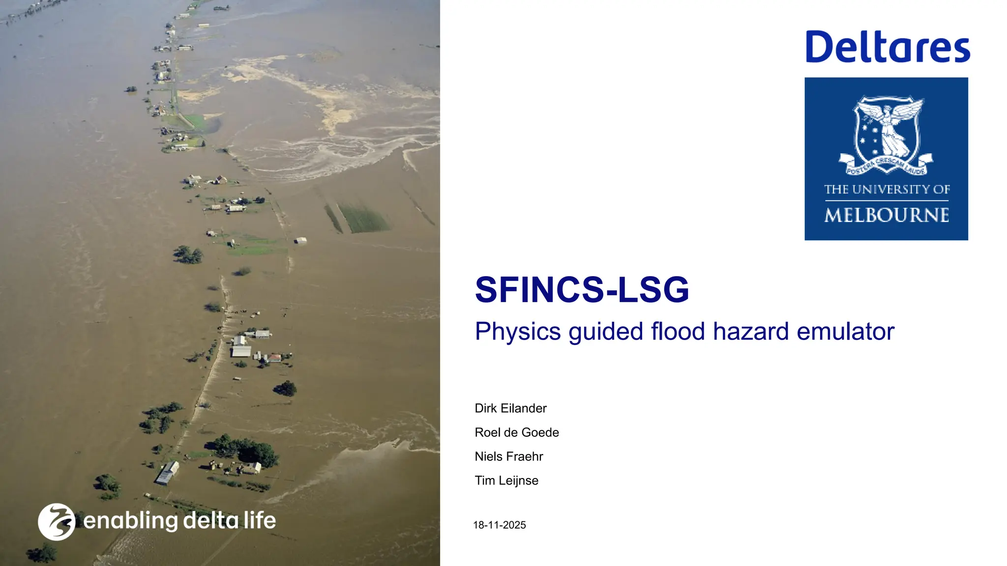 DSD-INT 2025 SFINCS-LSG - Physics guided flood hazard emulator ...