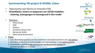 DSD-NL 2018 Stedelijk waterbeheer met D-HYDRO-Aarts | PPT