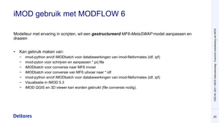 DSD-NL 2021 Overzicht ontwikkeling van iMOD - Hunink | PDF