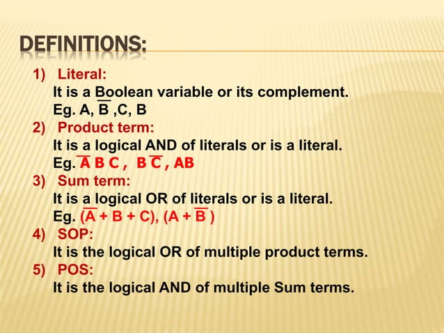 Principles of Combinational Logic-1 | PPT