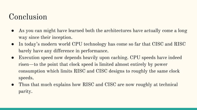 Dsdco IE: RISC and CISC architectures and design issues | PPT