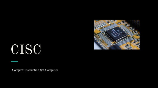 Dsdco IE: RISC and CISC architectures and design issues | PPT