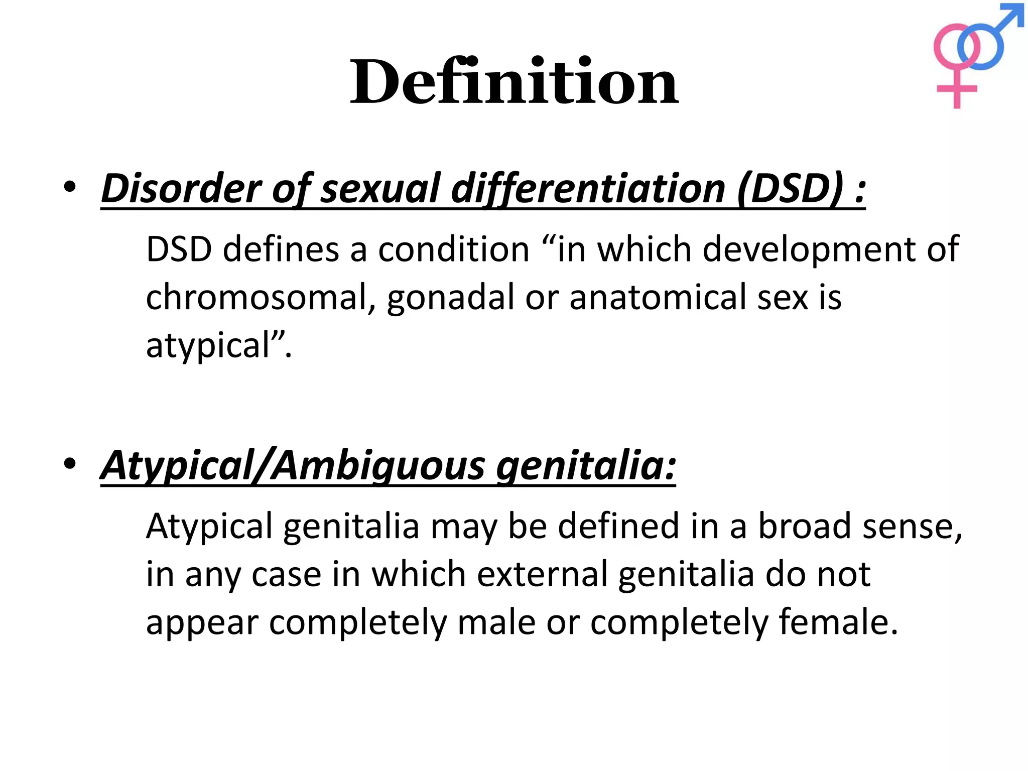 Disorder of Sesual Differentiation (DSD) | PPTX