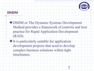 Dynamic System Development | PPT