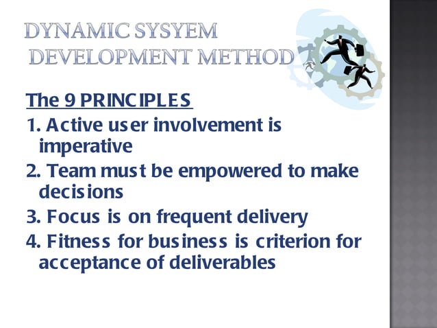 Dynamic System Development Method | PPT