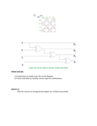 DIGITAL PRINCIPLES AND SYSTEM DESIGN LAB MANUAL | PDF