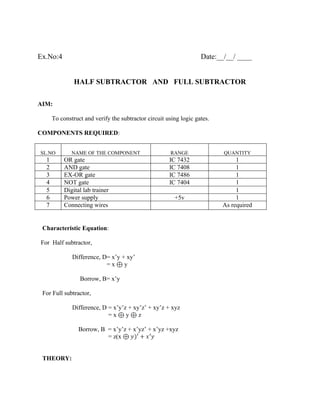 DIGITAL PRINCIPLES AND SYSTEM DESIGN LAB MANUAL | PDF