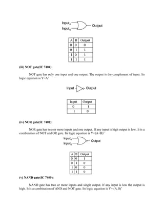 DIGITAL PRINCIPLES AND SYSTEM DESIGN LAB MANUAL | PDF