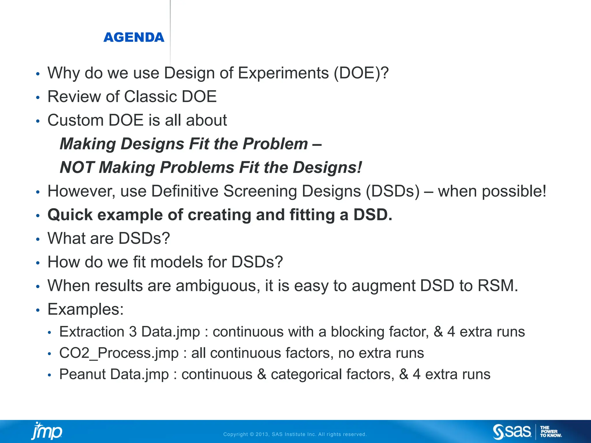 Creating and Analyzing Definitive Screening Designs | PDF