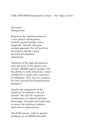 DSDM Case Study Improving Outcomes through Agile.docx