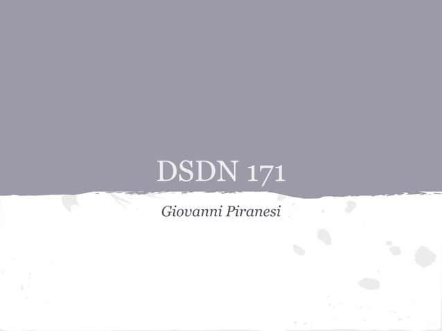 dsdn 171 - project 2 | PPT