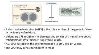 dsDNA-ASF, asfaviridae, virus in virology presentation | PDF