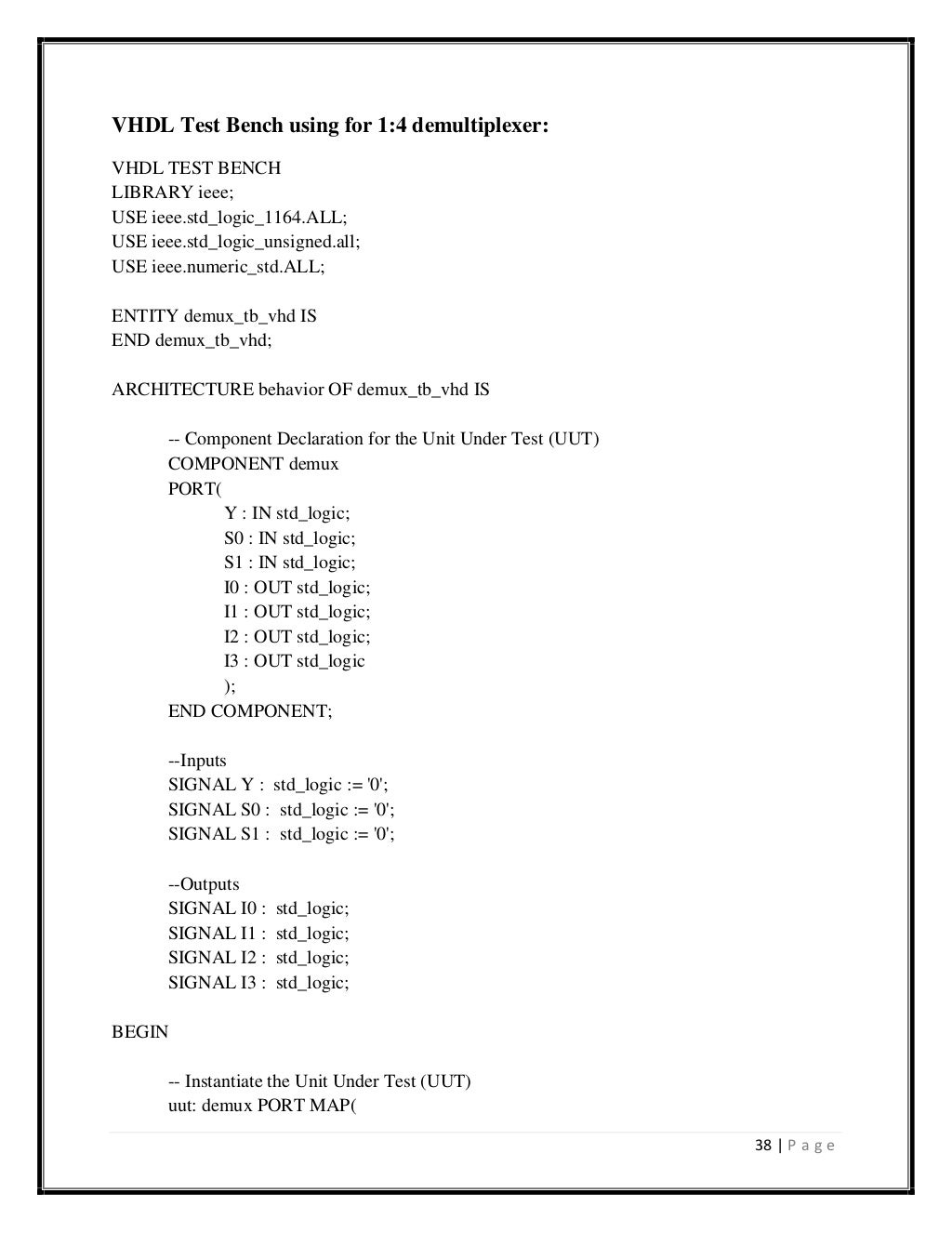 Digital System Design Practical File