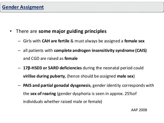 Disorders Of Sexual Differentiation