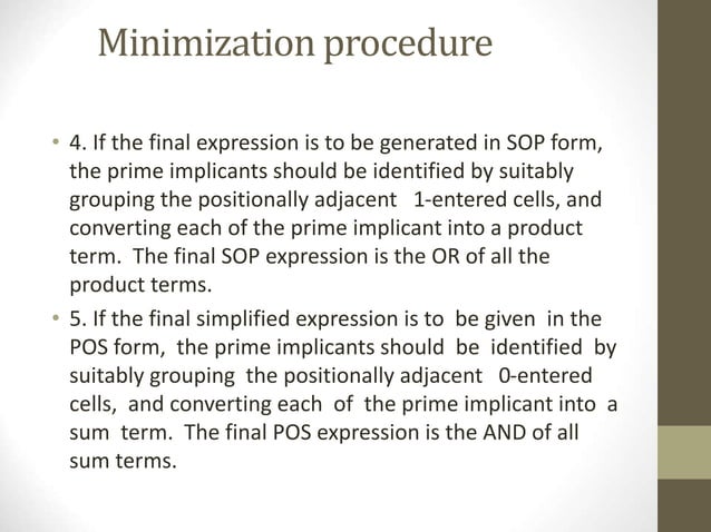 Minimization Technique .ppt