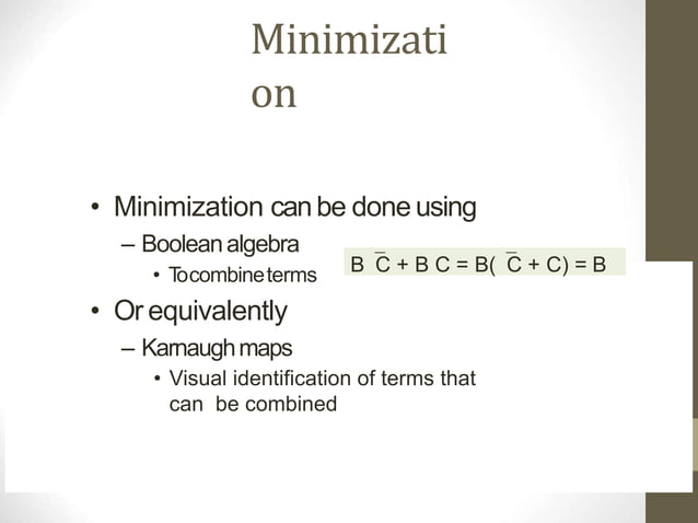 Minimization Technique .ppt