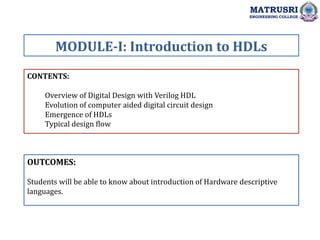 Digital System Design-Gatelevel and Dataflow Modeling | PPT