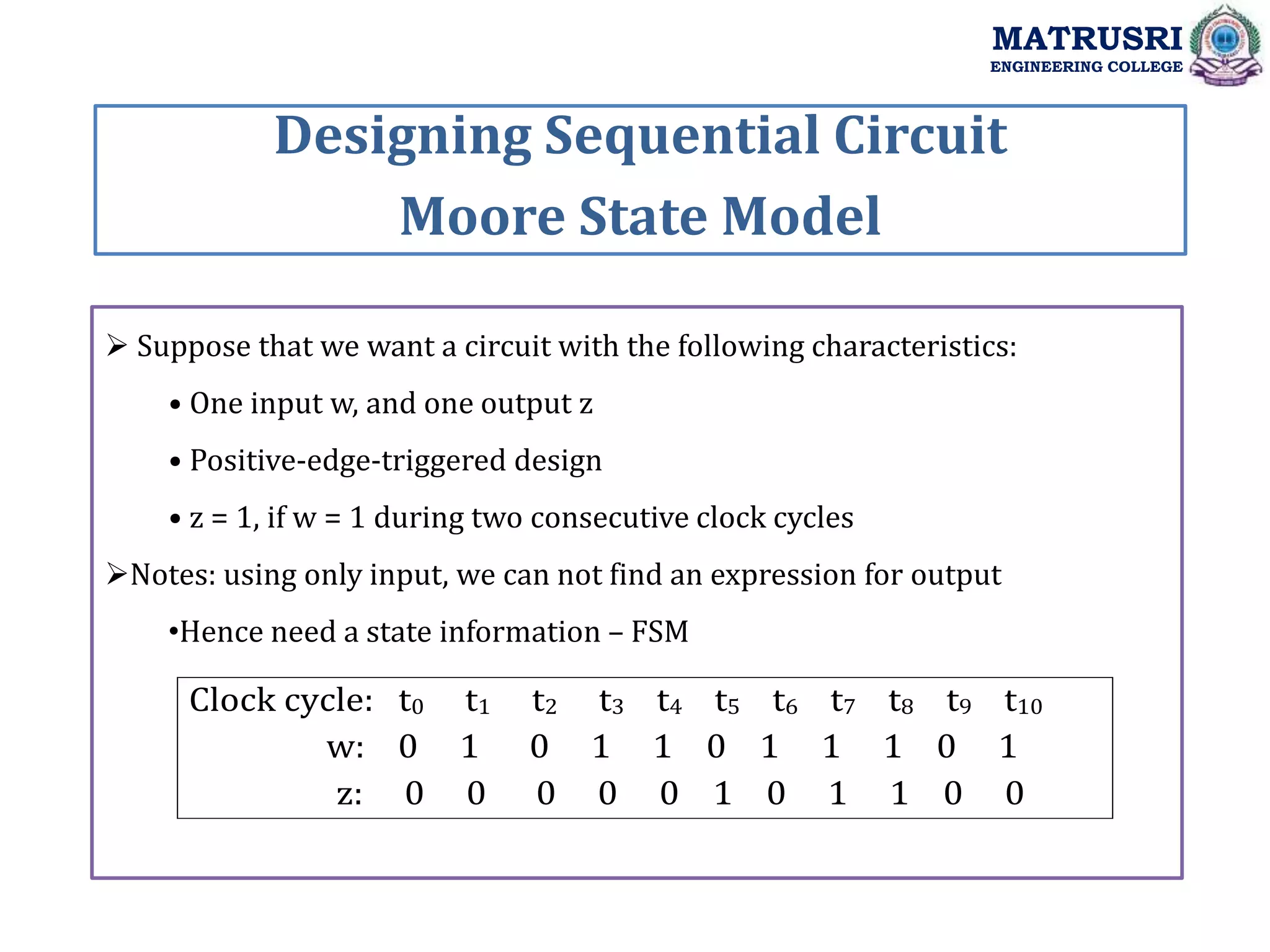 Digital System Design Synchronous Sequential Circuits Ppt