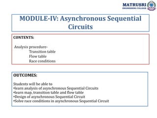 Design System Design-ASM and Asynchronous Sequential Circuits | PPT