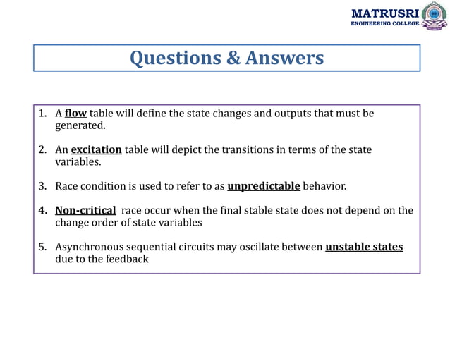 Design System Design-ASM and Asynchronous Sequential Circuits | PPT | Technology & Computing