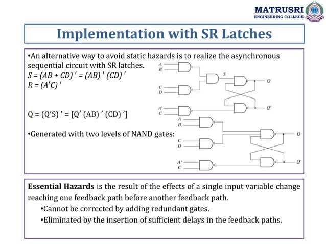 Design System Design-ASM and Asynchronous Sequential Circuits | PPT | Technology & Computing