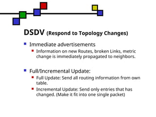 Destination sequence distance vector routing protocols | PPT