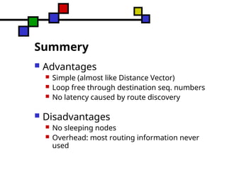 Destination sequence distance vector routing protocols | PPT