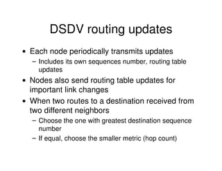 DSDV VS AODV | PDF
