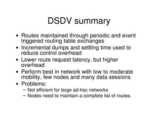 DSDV VS AODV | PDF