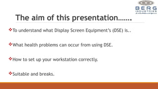 Display screen equipments using taining ppt | PPT
