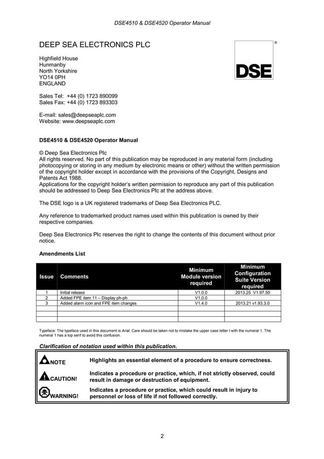 Dse4510 dse4520-operator-manual | PDF