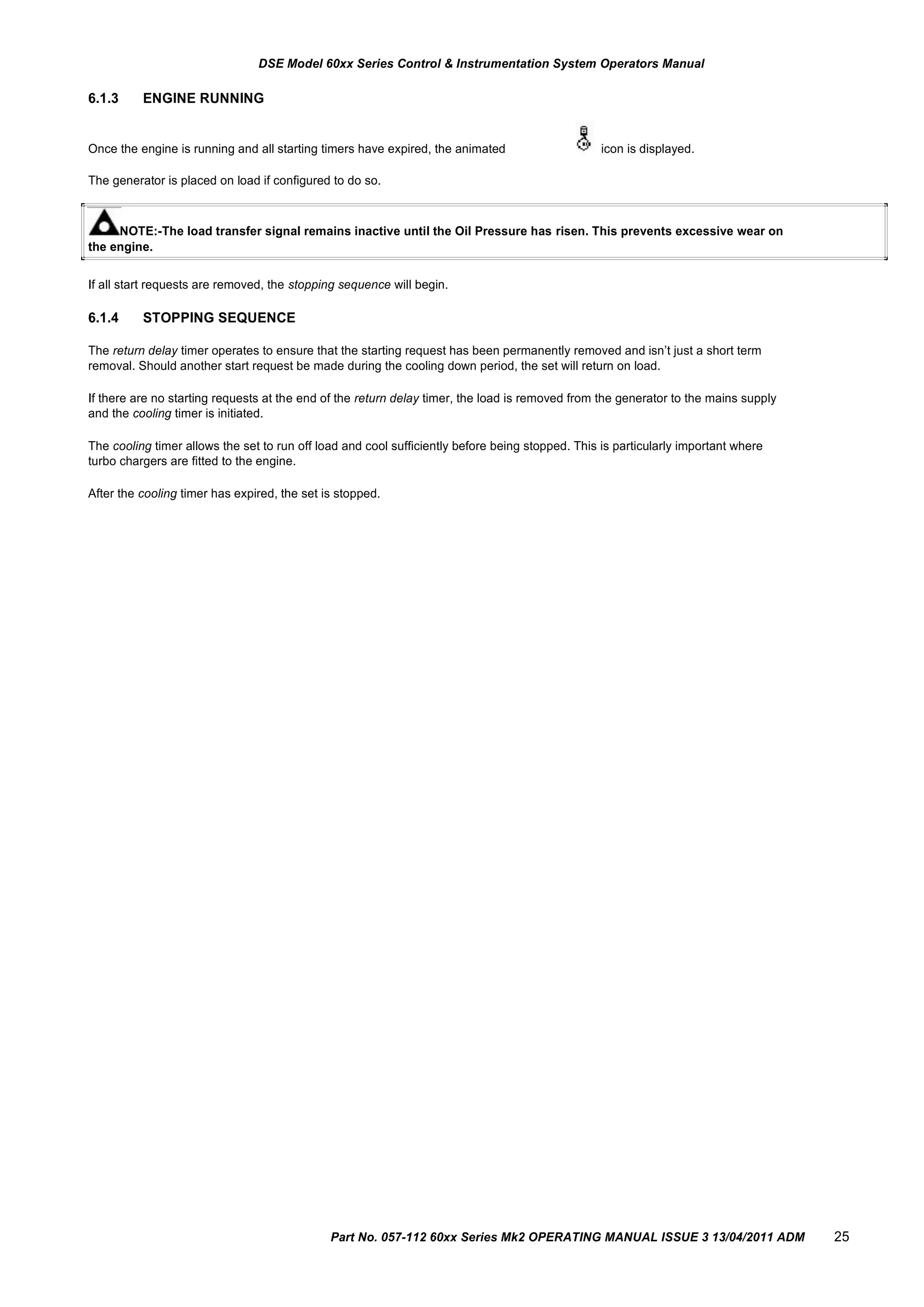 DSE 6010/20 - manual operation | PDF