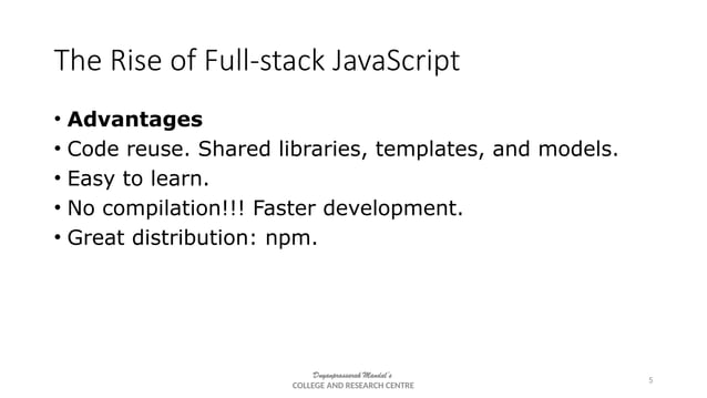 Web Frameworks: MEAN stack web development | PPT