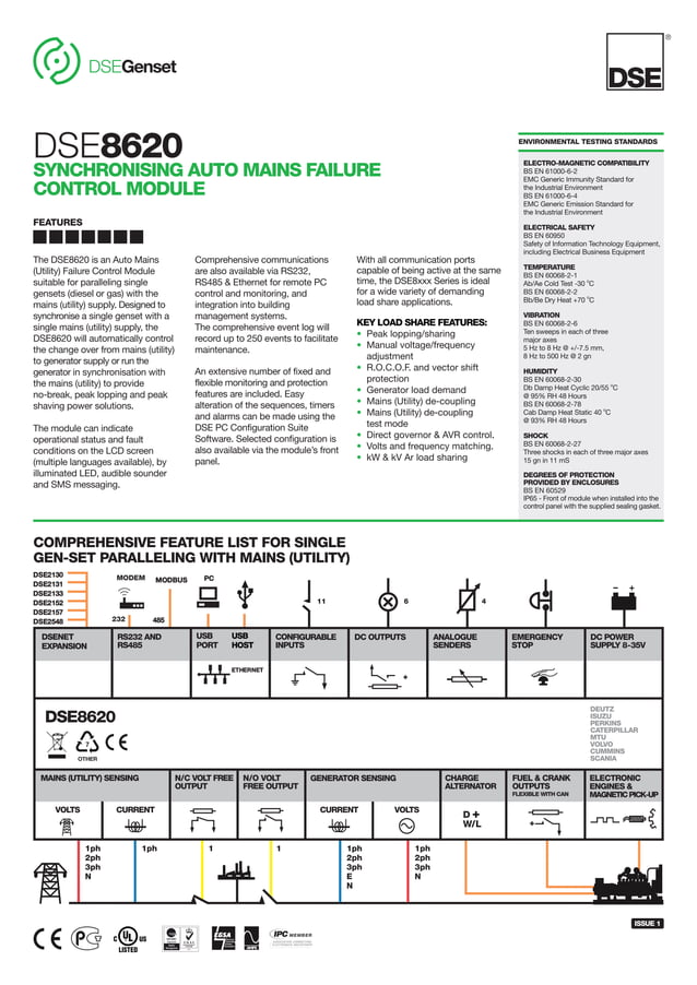 Dse8620 data-sheet | PDF