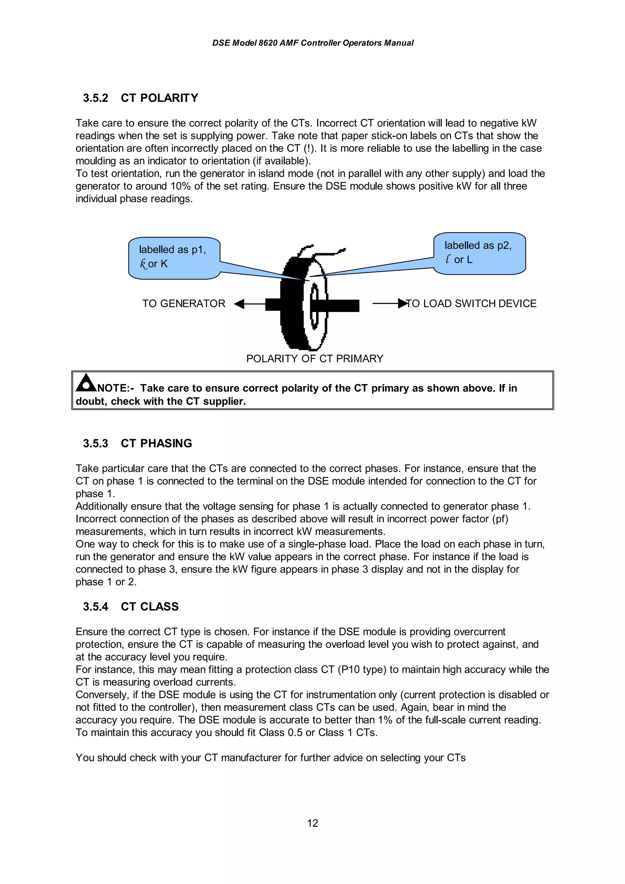 Dse8620 operators-manual | PDF