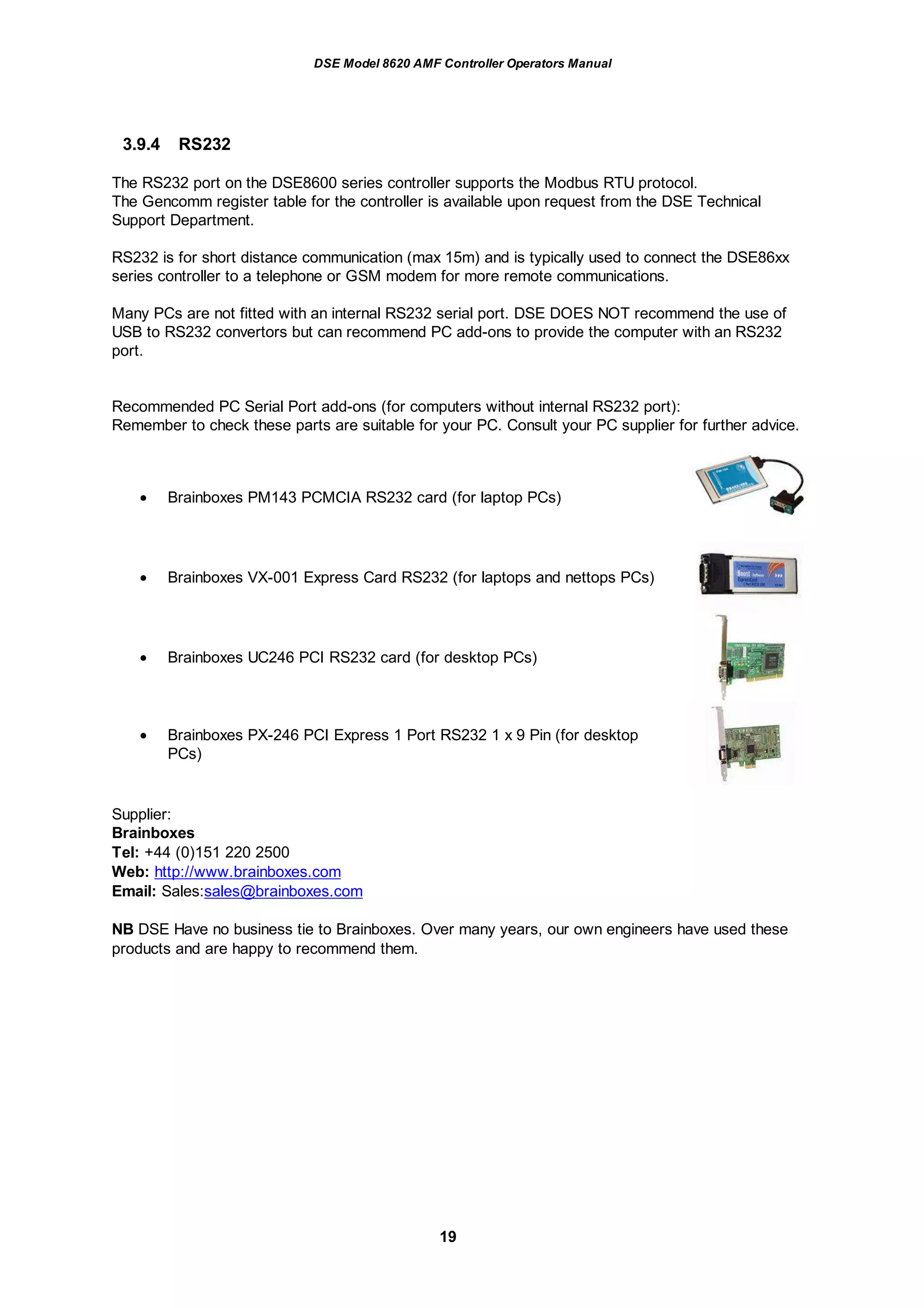 Dse8620 operators-manual | PDF