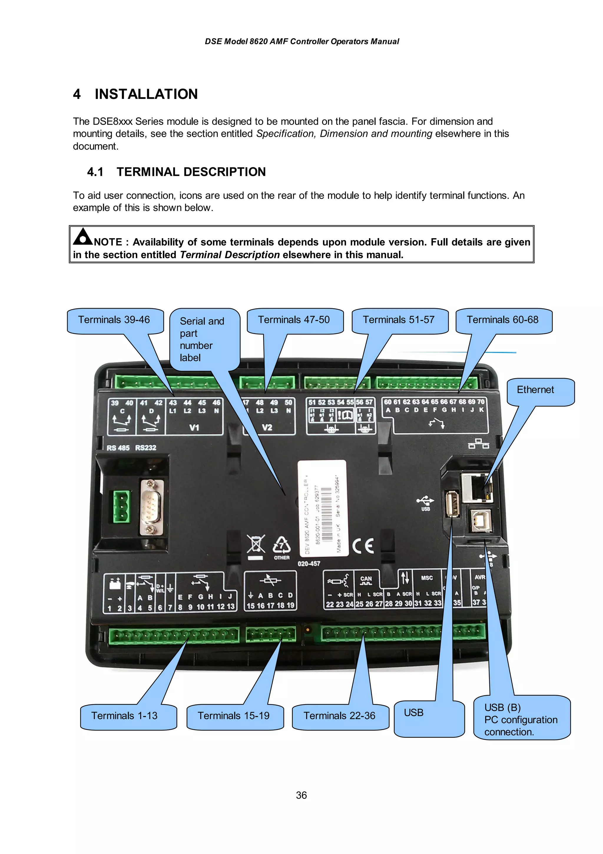 Dse8620 operators-manual | PDF