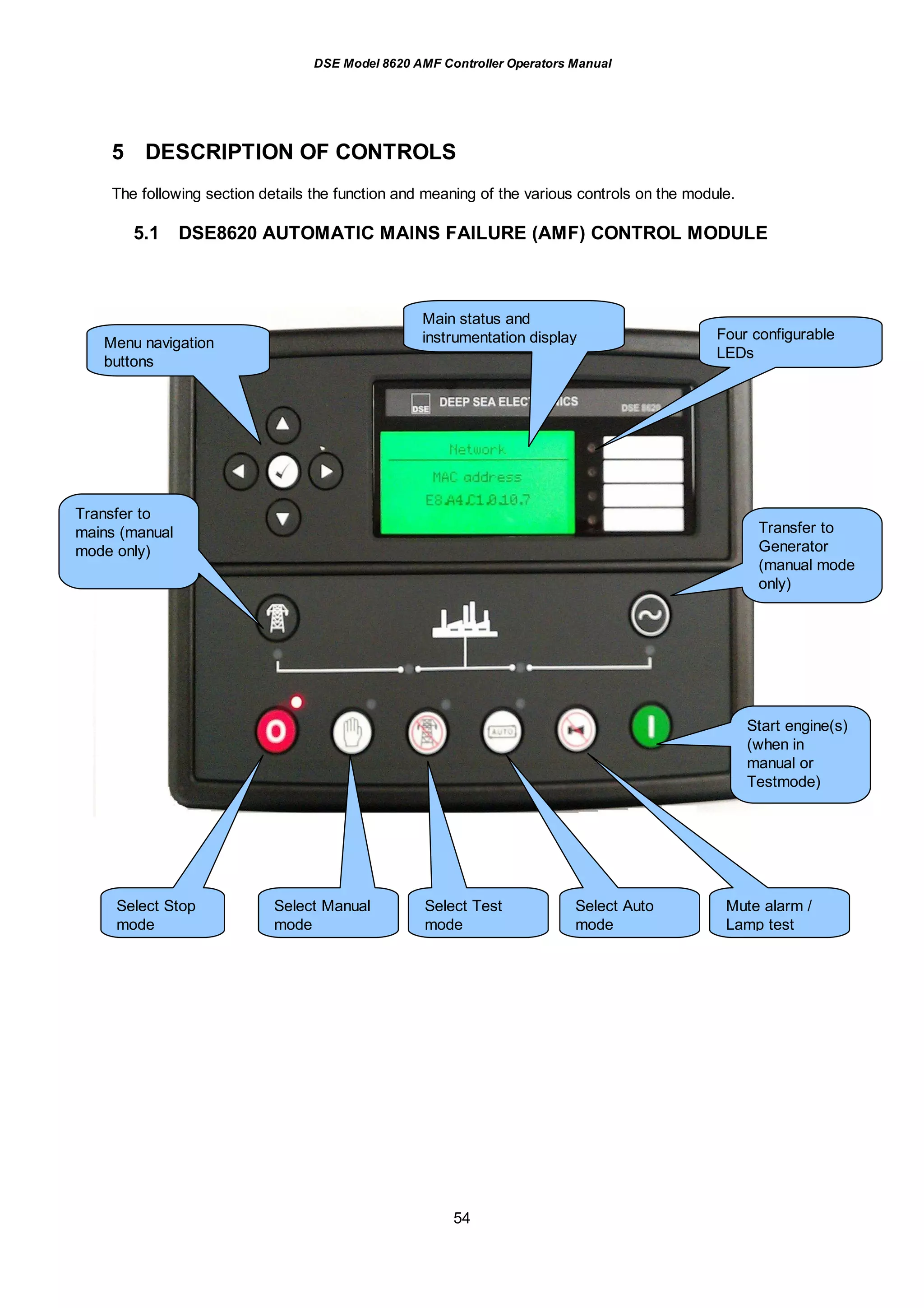 Dse8620 operators-manual | PDF